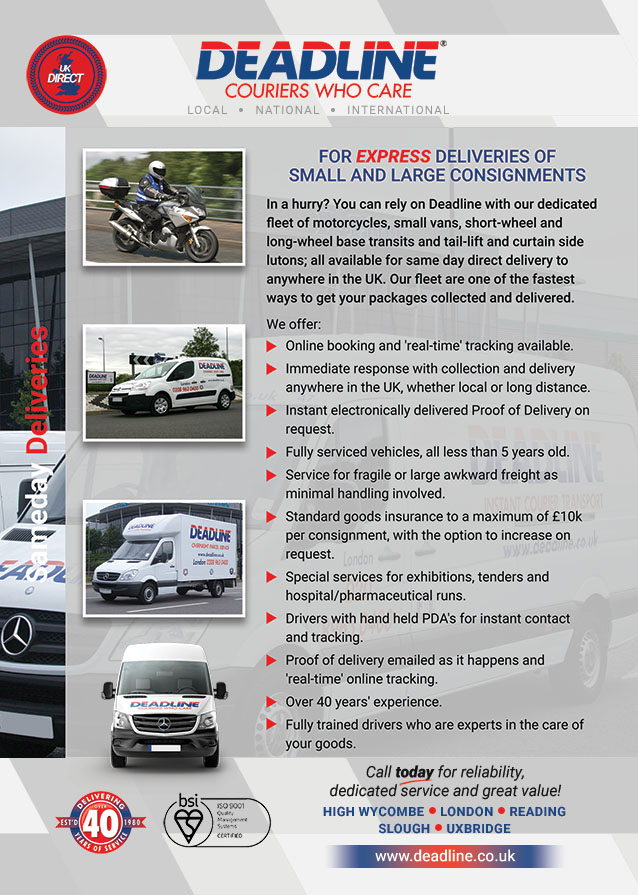 Access to All Downloads - Deadline Couriers