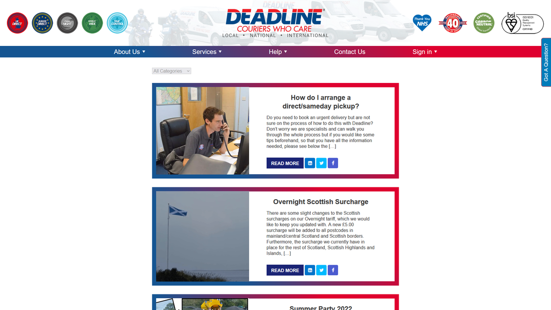 Newsletter - April 2023 - Deadline Couriers